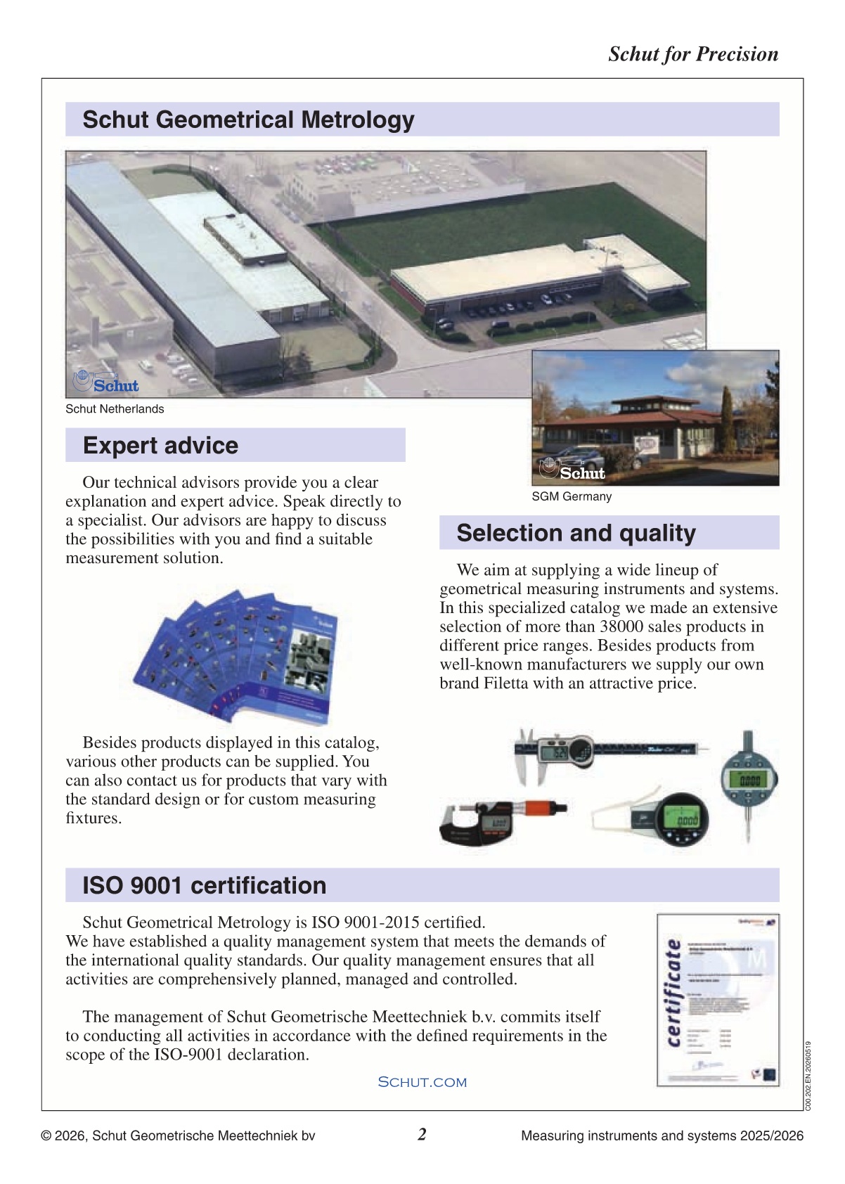 Schut Catalog